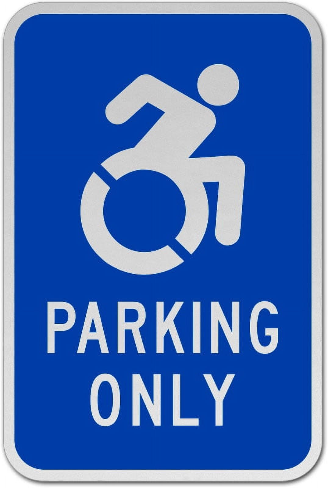 Vinyl Stickers - Accessible Parking Only Sign B3 - Safety and Warning ...