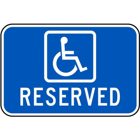 Vinyl Stickers - Accessible Reserved Sign - Safety and Warning ...