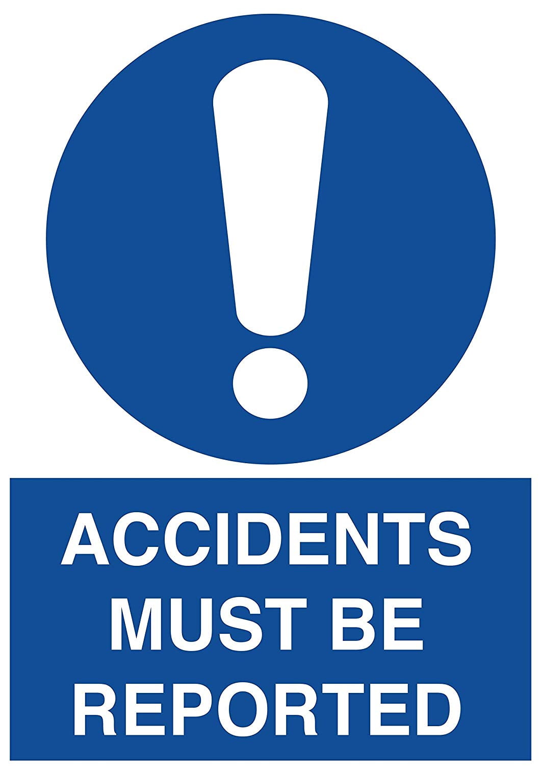 Vinyl Stickers - Accidents Must Be Reported Sign B8 - Safety and ...