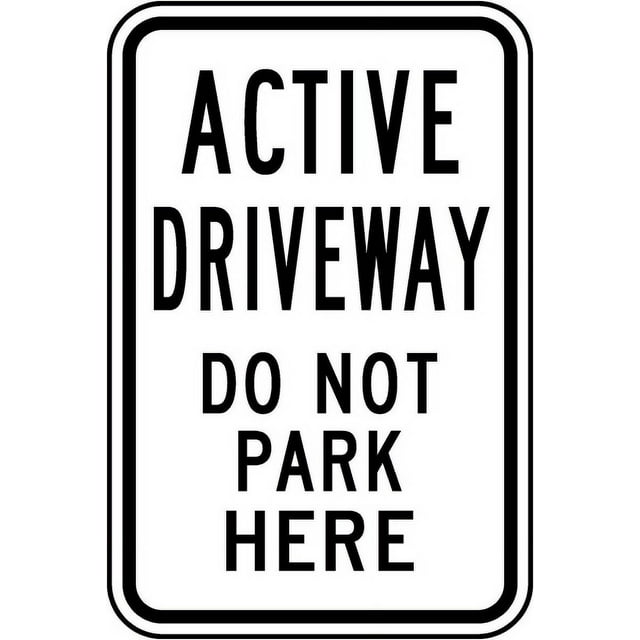 Vinyl Stickers - Active Driveway Sign C3 - Safety and Warning Warehouse ...