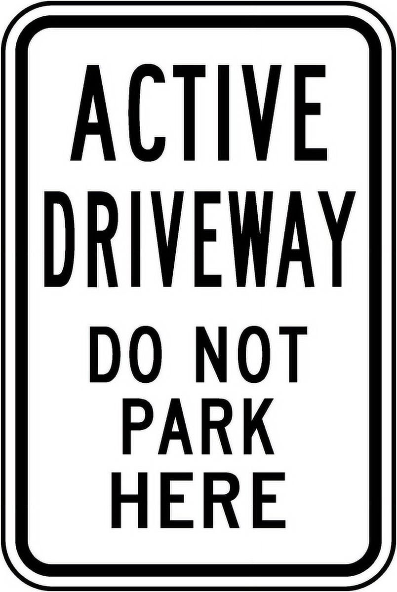 Vinyl Stickers - Active Driveway Sign C3 - Safety and Warning Warehouse ...