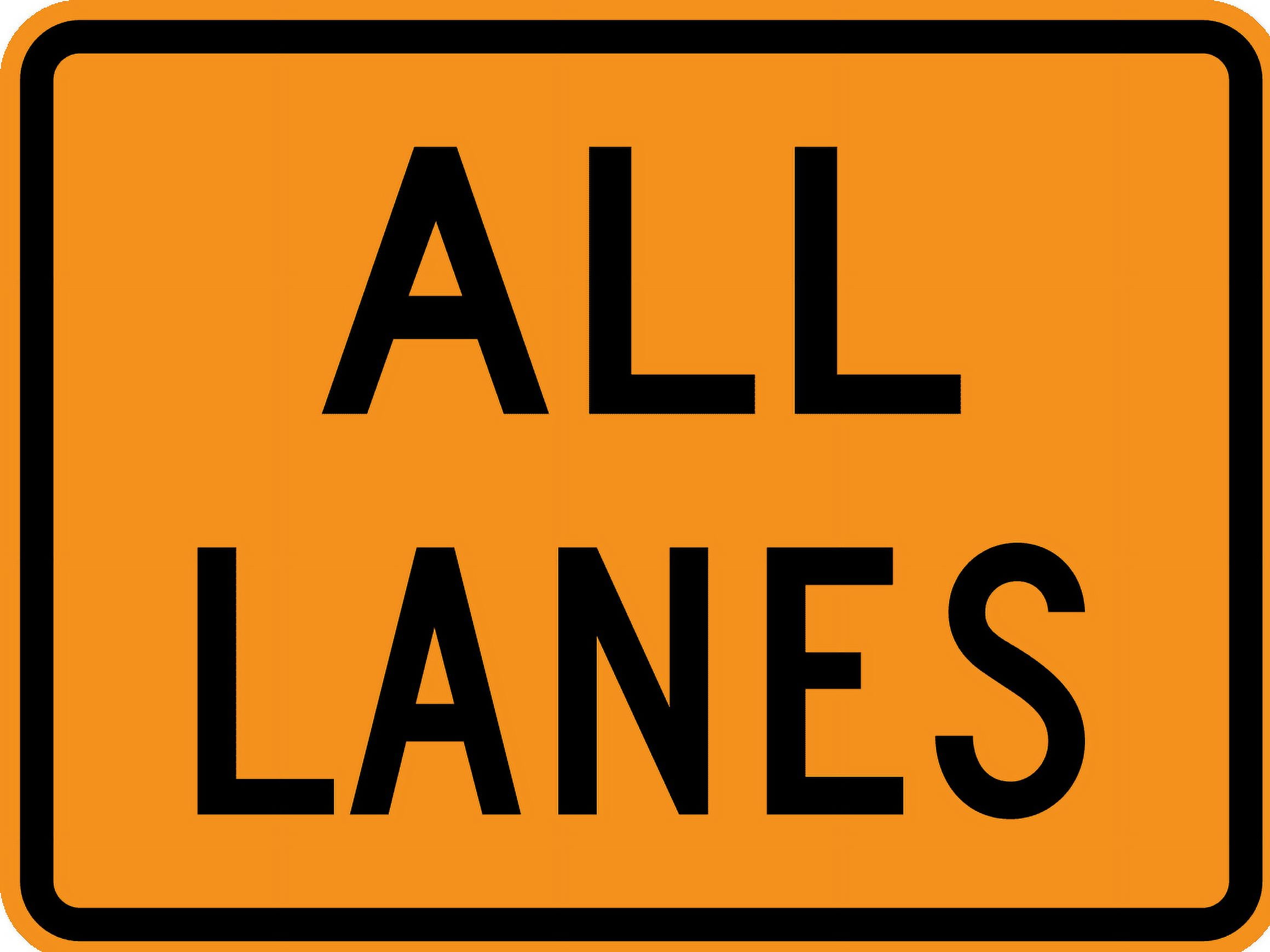 Vinyl Stickers - All Lanes - Safety and Warning Warehouse Signs ...