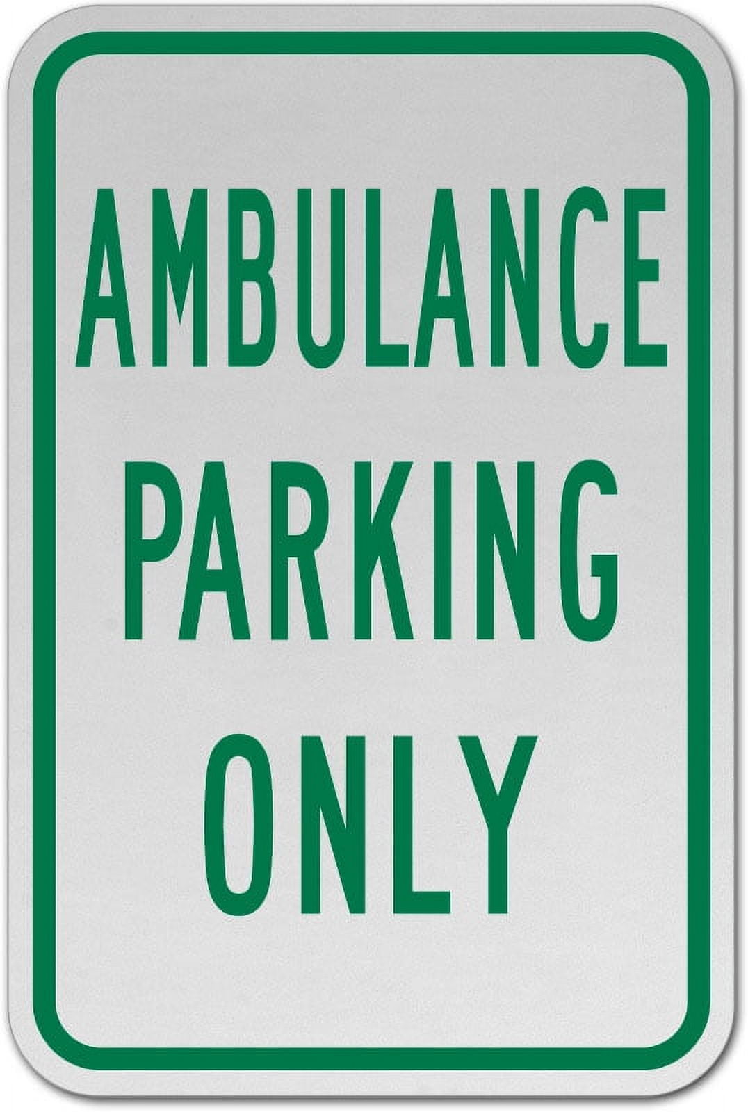 Vinyl Stickers - Ambulance Parking Only Sign - Safety and Warning ...