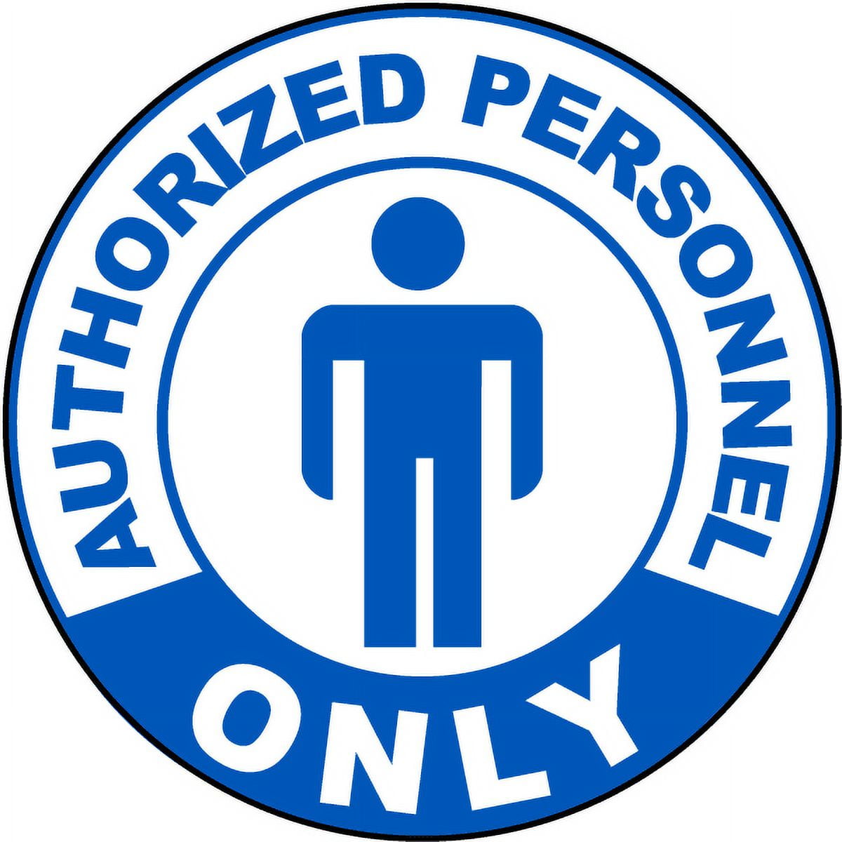 Vinyl Stickers - Authorized Personnel Floor Sign E4 - Safety and ...