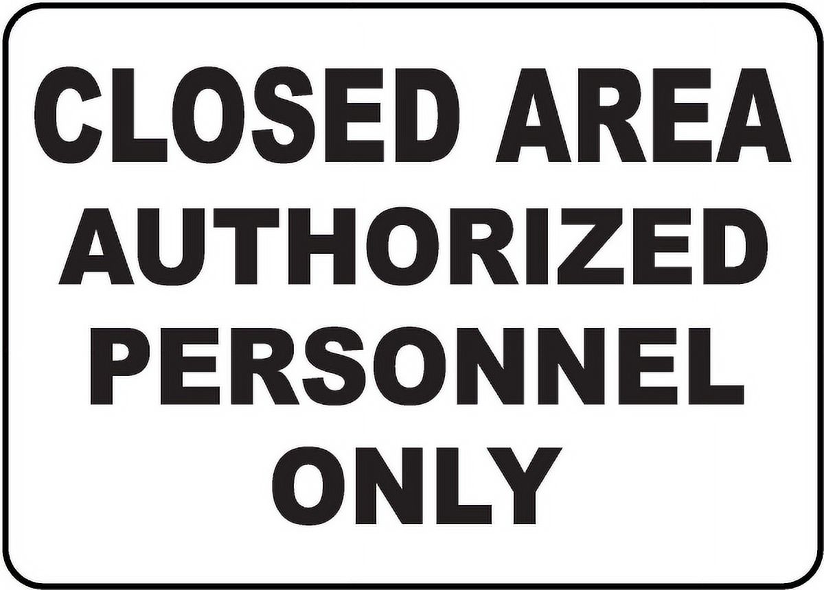 Vinyl Stickers - Authorized Personnel Only Sign 23 - Safety and Warning ...