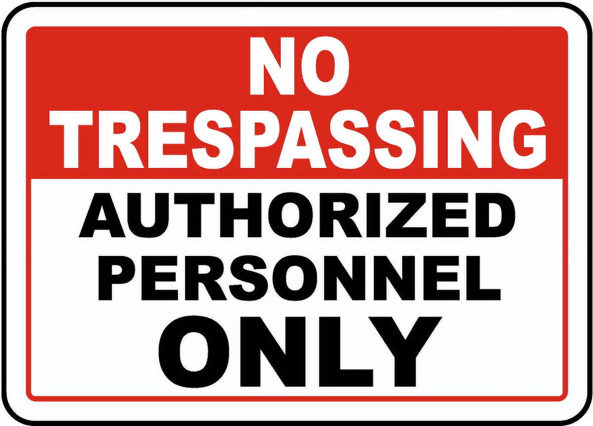 Vinyl Stickers - Authorized Personnel Only Sign 25 - Safety and Warning ...