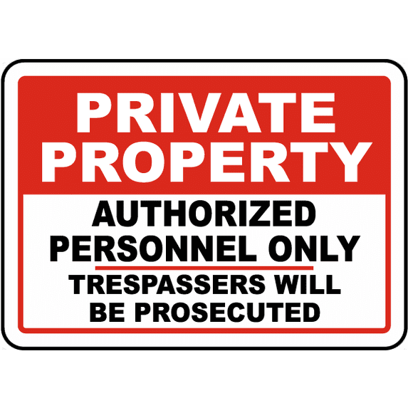 Vinyl Stickers - Authorized Personnel Only Sign 26 - Safety and Warning ...