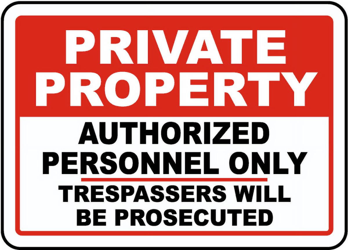 Vinyl Stickers - Authorized Personnel Only Sign 26 - Safety and Warning ...