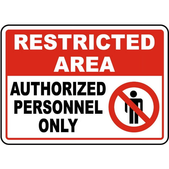 Vinyl Stickers - Authorized Personnel Only Sign 27 - Safety and Warning ...