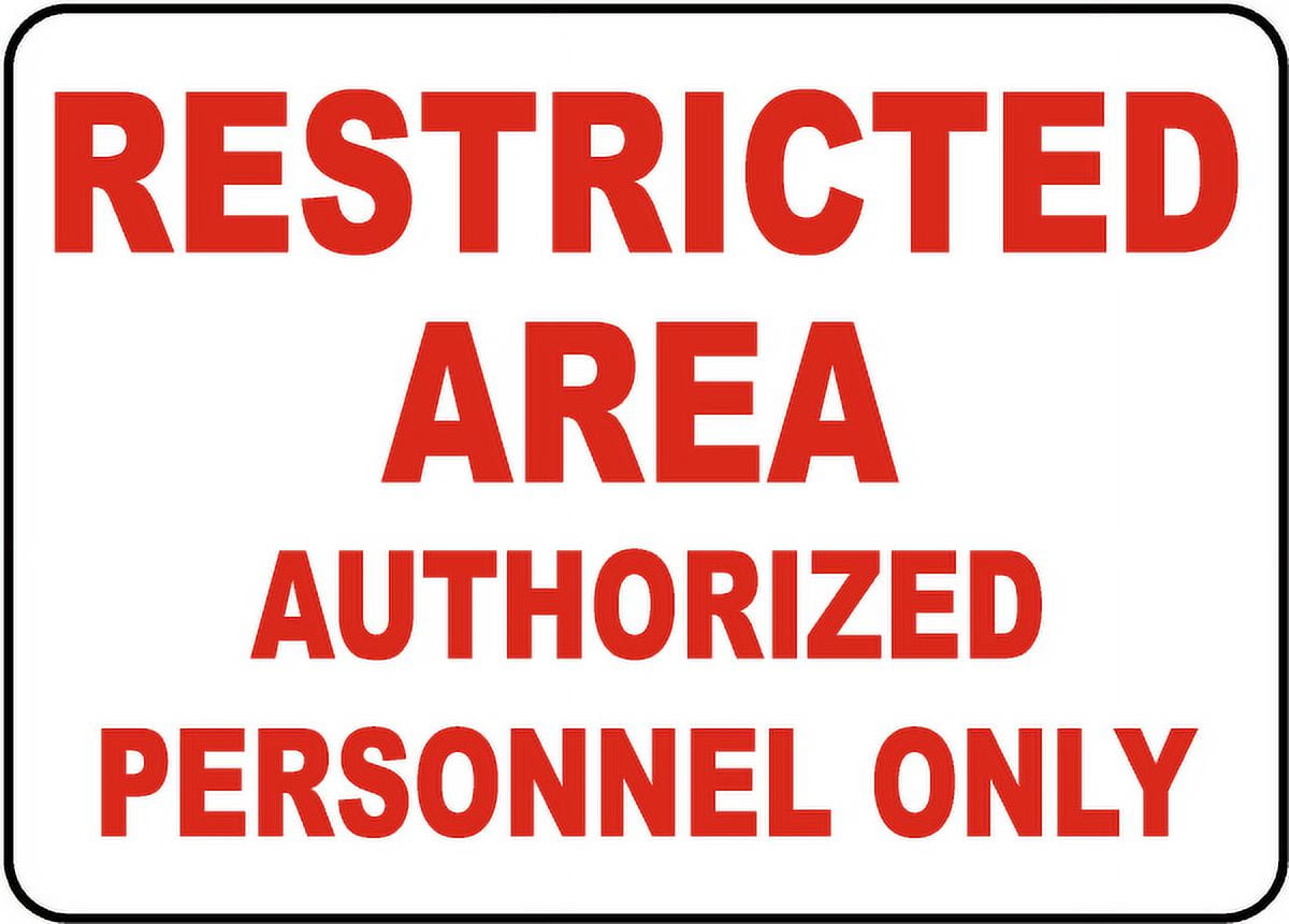 Vinyl Stickers - Authorized Personnel Only Sign 4 - Safety and Warning ...