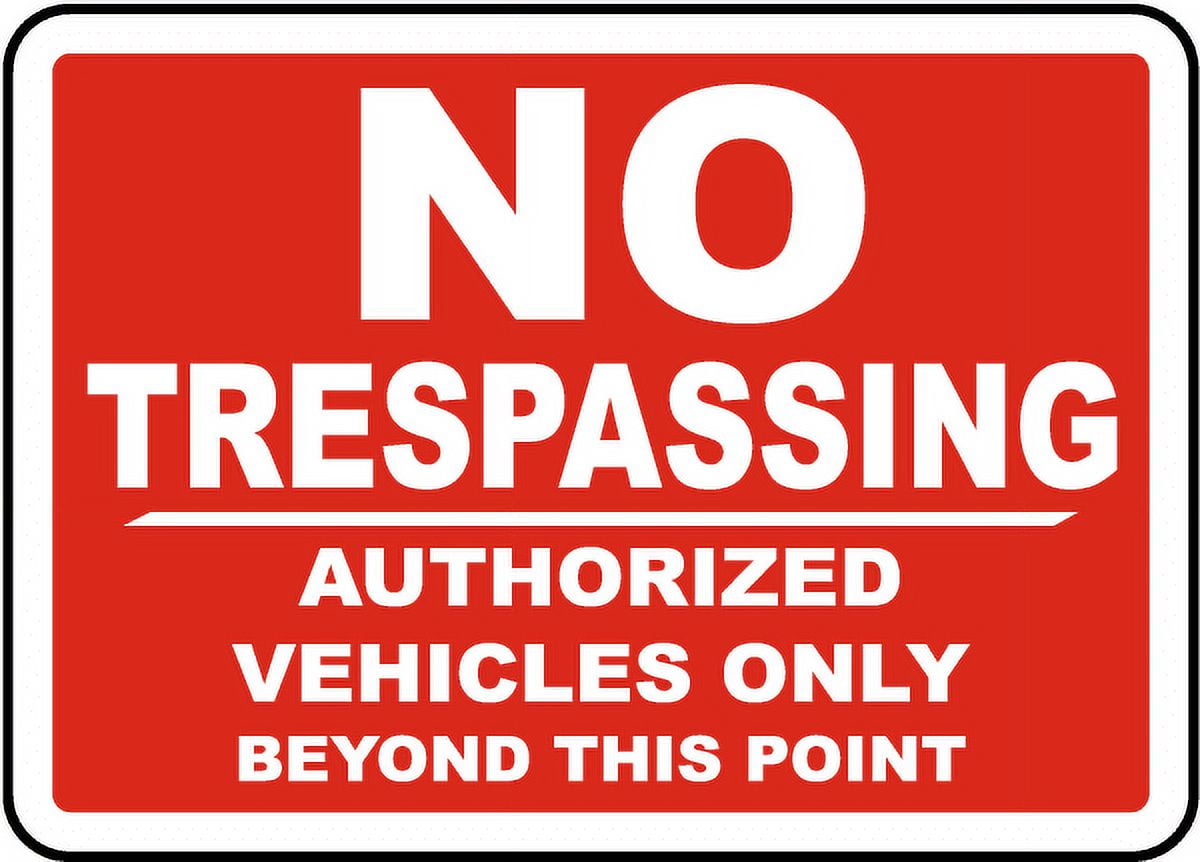Vinyl Stickers - Authorized Vehicles Only Sign 2 - Safety and Warning ...