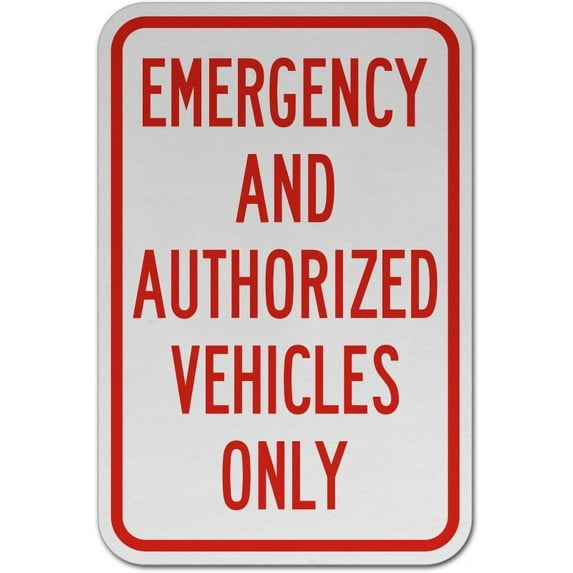 Vinyl Stickers - Authorized Vehicles Only Sign 4 - Safety and Warning ...