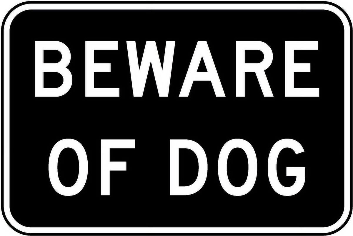 Vinyl Stickers - Beware of Dog Sign 1 - Safety and Warning Warehouse ...