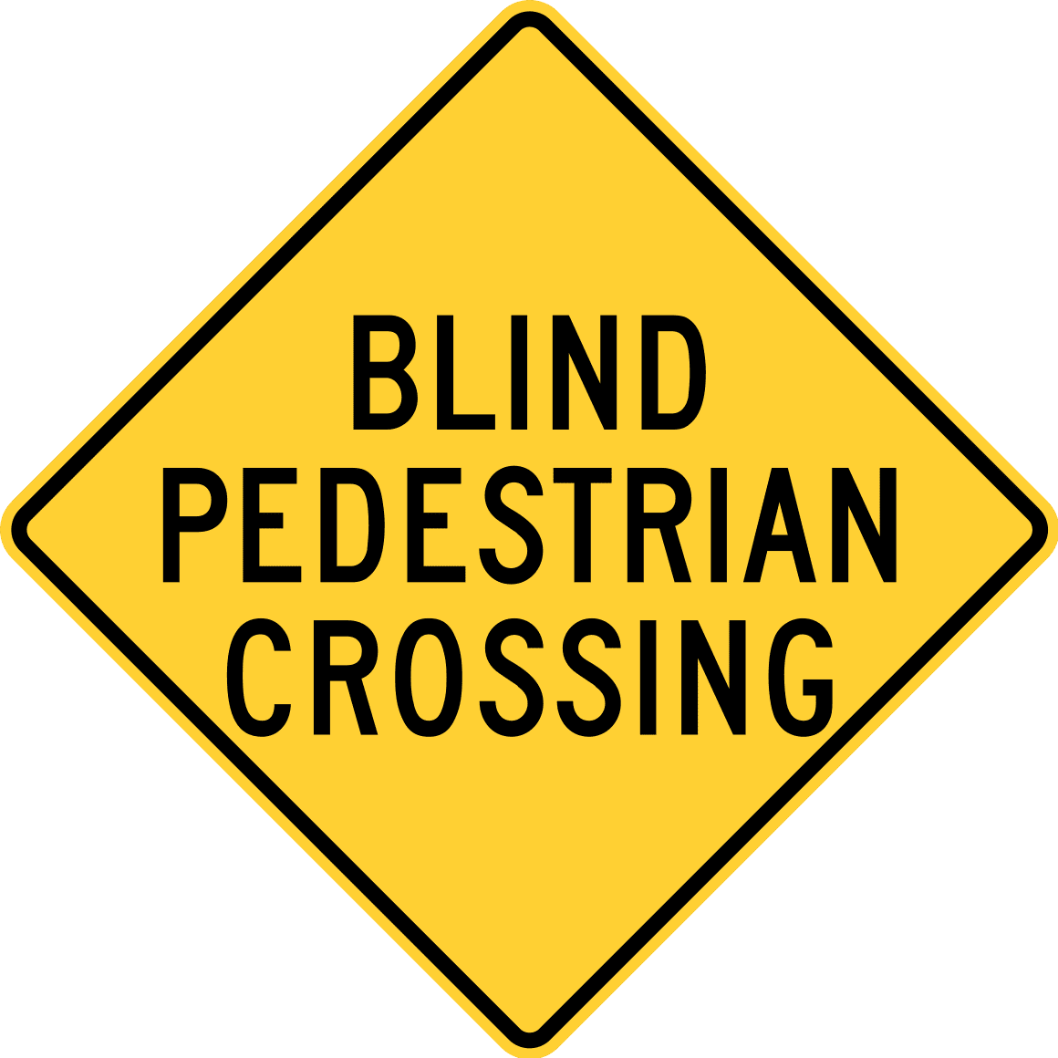 Vinyl Stickers - Blind Pedestrian Crossing, Pennsylvania - Safety and ...