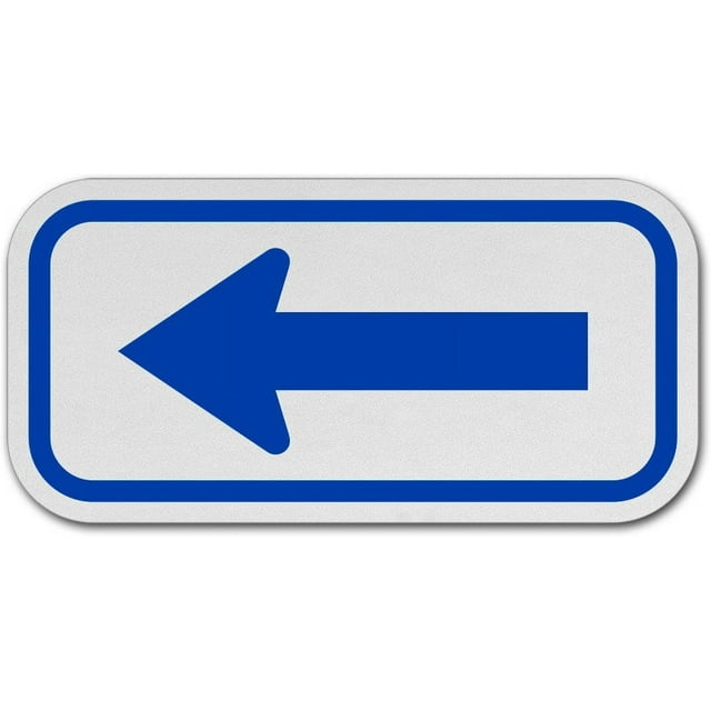 Vinyl Stickers - Blue Arrow Sign I8 - Safety and Warning Warehouse ...