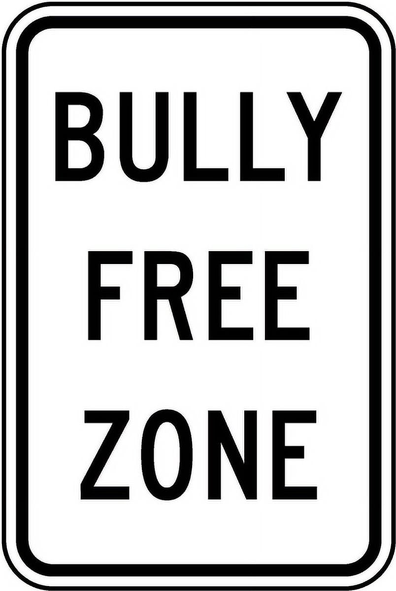 Vinyl Stickers - Bully Free Zone Sign 2 - Safety and Warning Warehouse ...