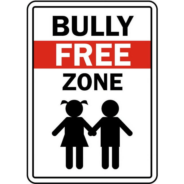 Vinyl Stickers - Bully Free Zone Sign - Safety and Warning Warehouse ...