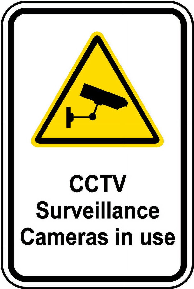 Vinyl Stickers - CCTV Surveillance in Use Sign - Safety and Warning ...