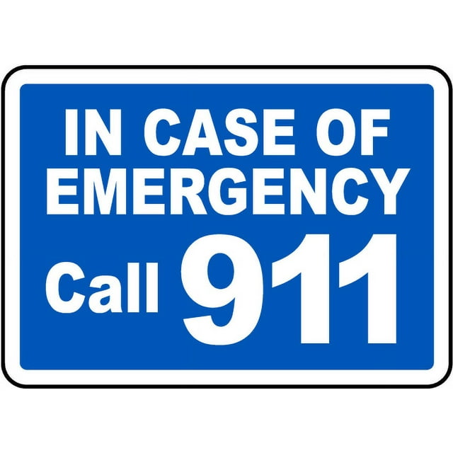 Vinyl Stickers - Call 911 Sign 2 - Safety and Warning Warehouse Signs ...