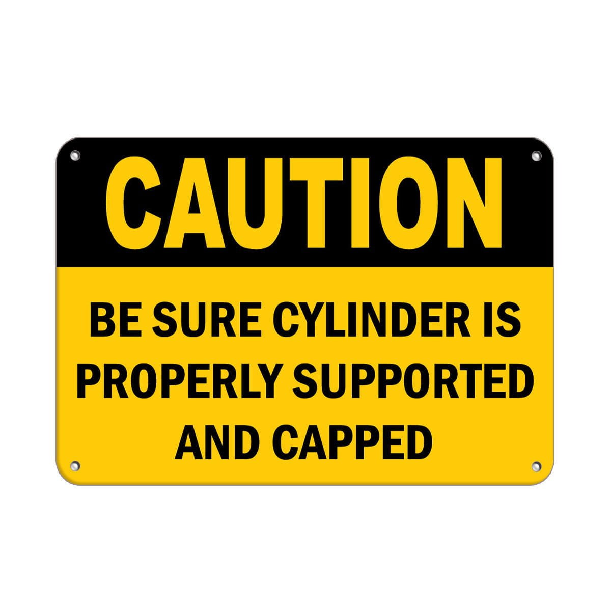 Vinyl Stickers - Caution - Be Sure Cylinder is Properly Supported and ...