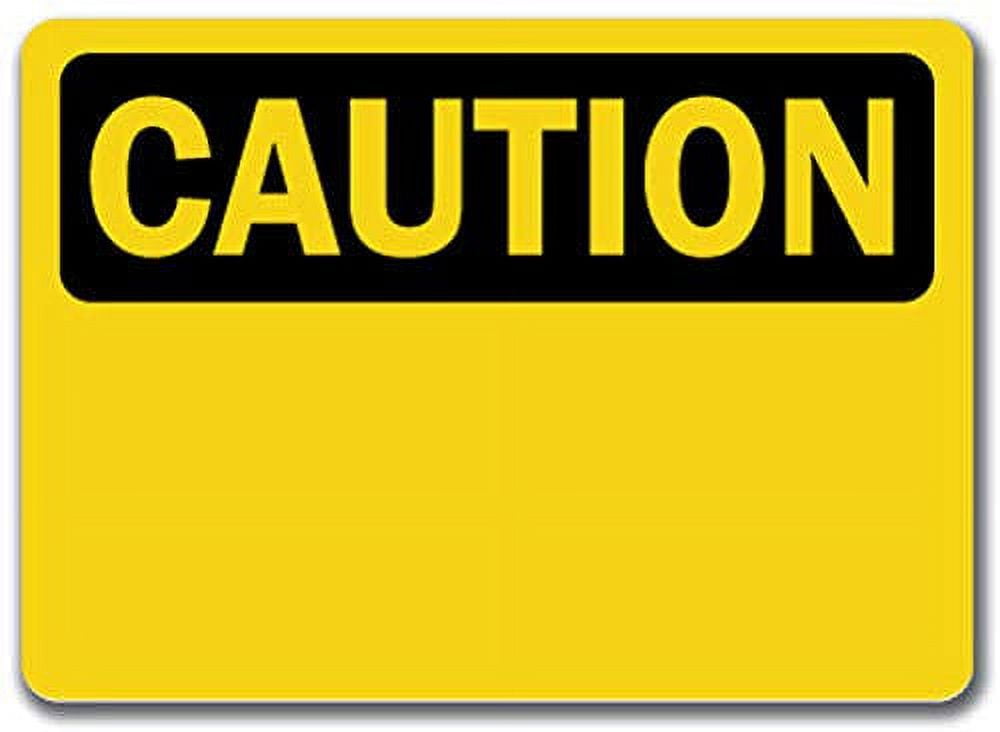Vinyl Stickers - Caution - Caution -Safety and Warning Warehouse Signs ...