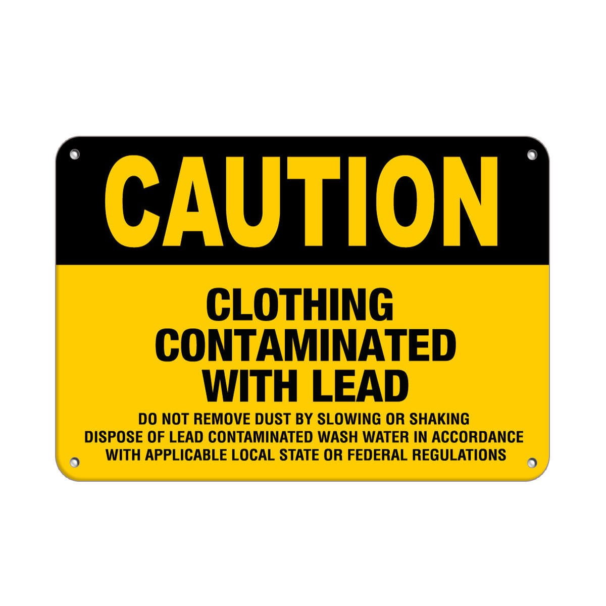 Vinyl Stickers - Caution - Clothing Contaminated with Lead Do Not ...
