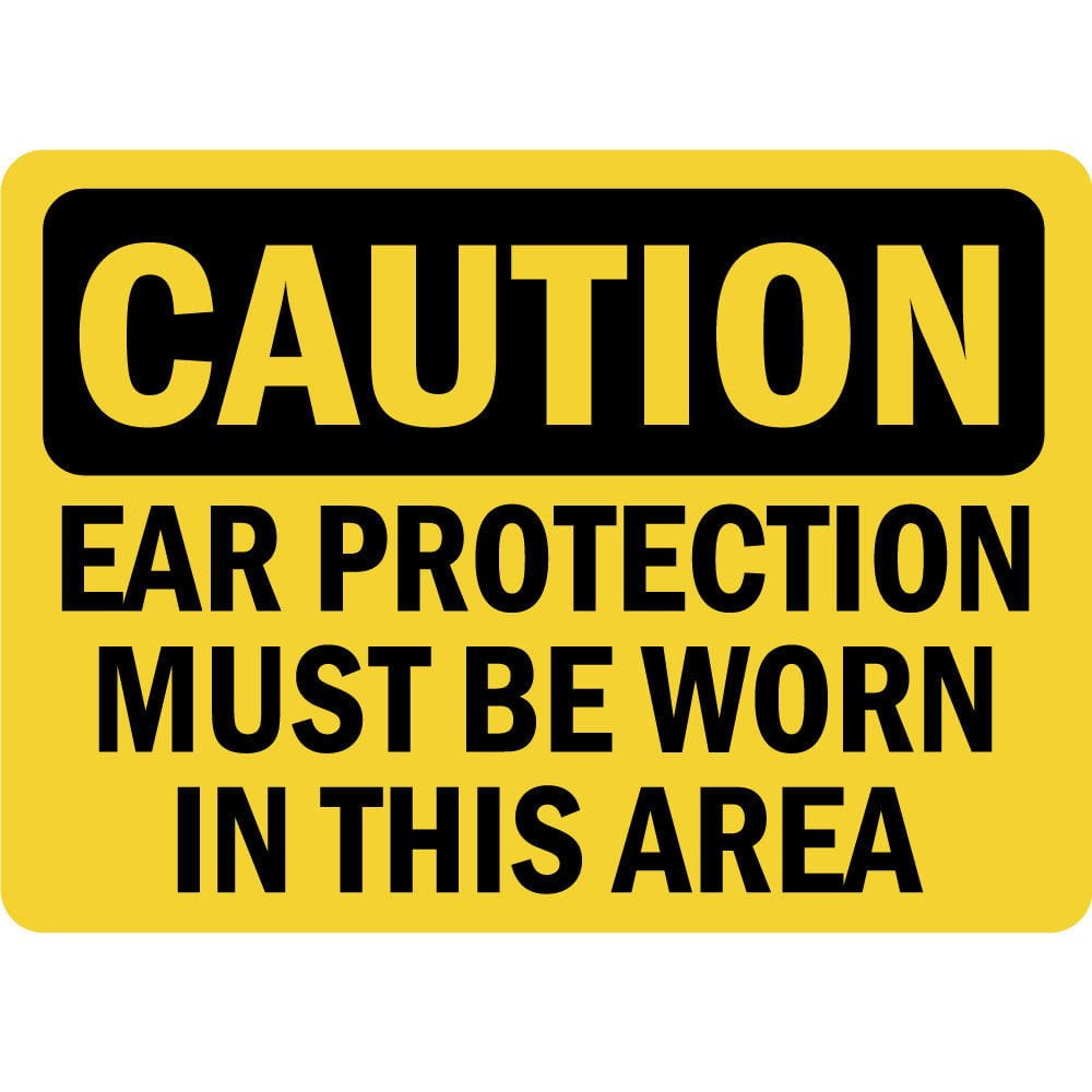 Vinyl Stickers - Caution - Eye Protection Must Be Worn in OSHA - Safety ...