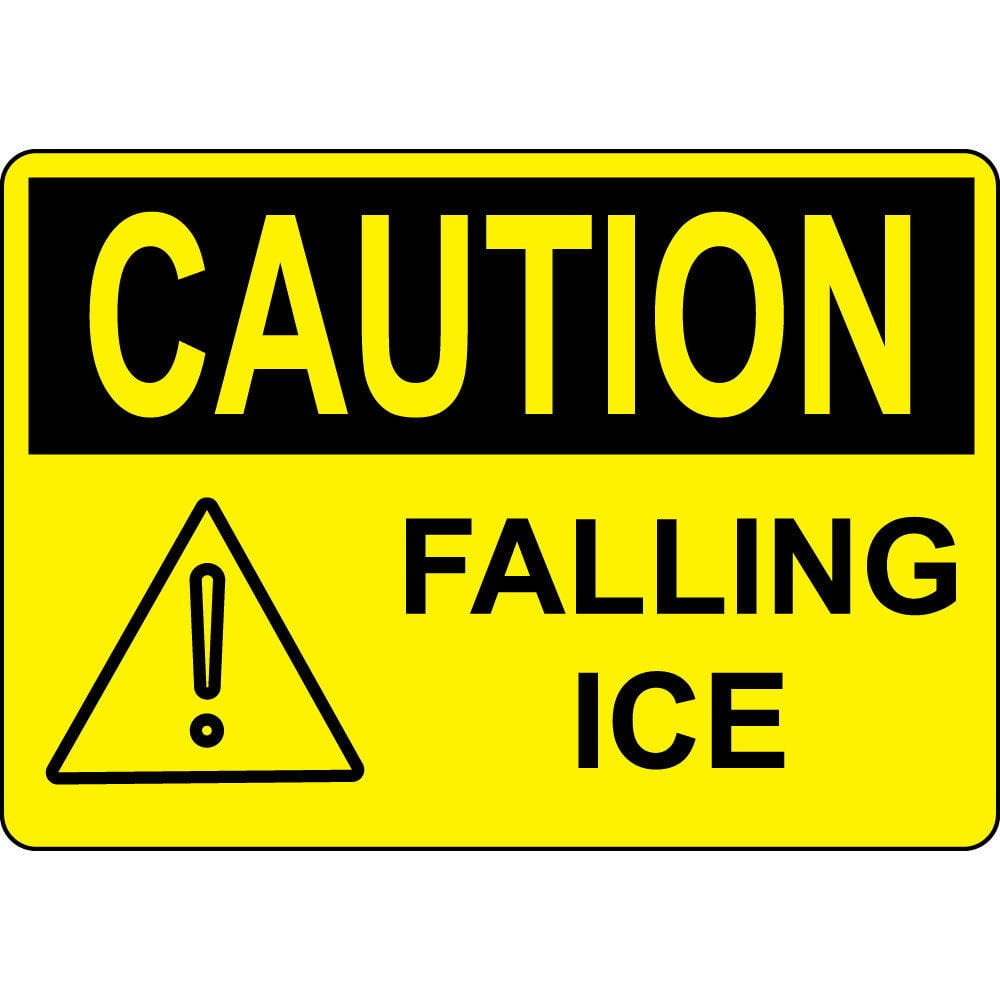 Vinyl Stickers - Caution - Falling Ice - Safety and Warning Warehouse ...