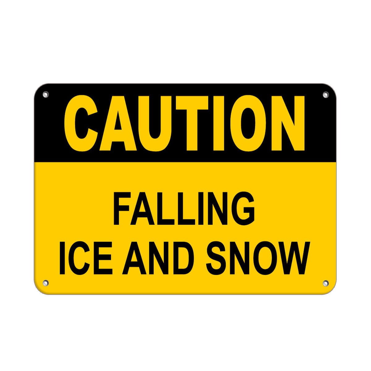 Vinyl Stickers - Caution - Falling Ice and Snow Style 1 - Safety and ...
