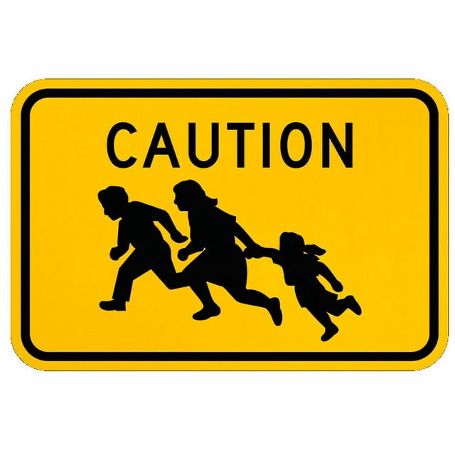 Vinyl Stickers - Caution Immigrant Crossing Sign - Safety and Warning ...
