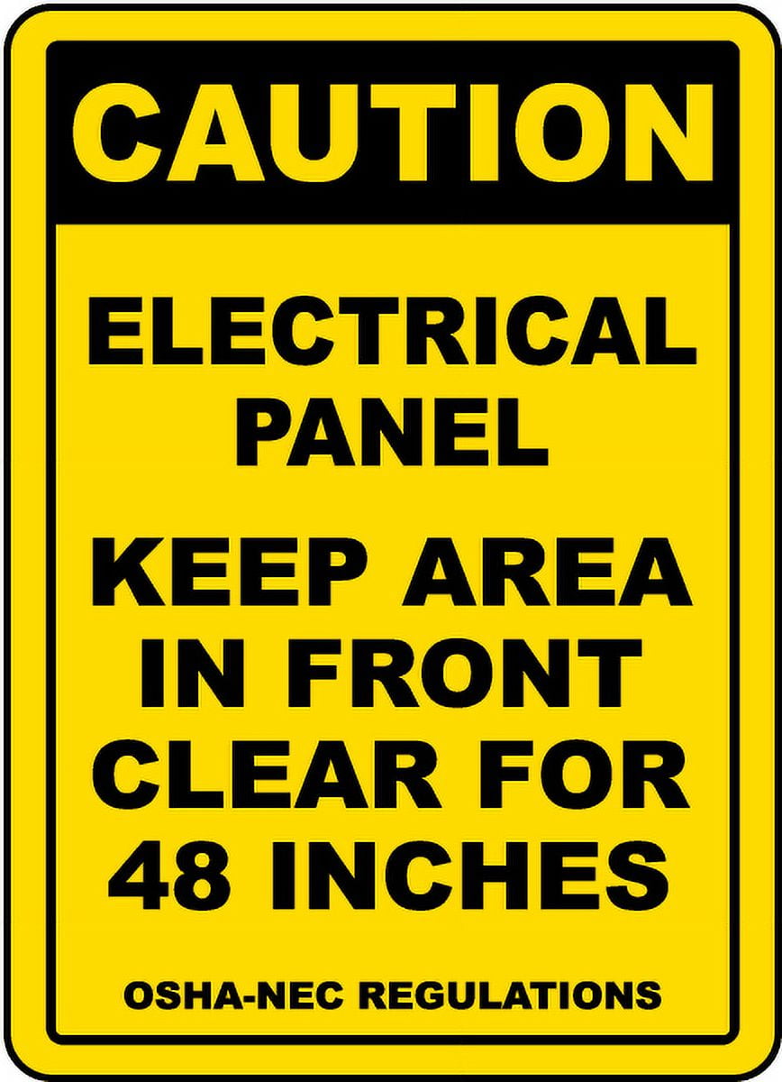 Vinyl Stickers - Caution Keep Area Clear for 48 Inches Floor Sign ...