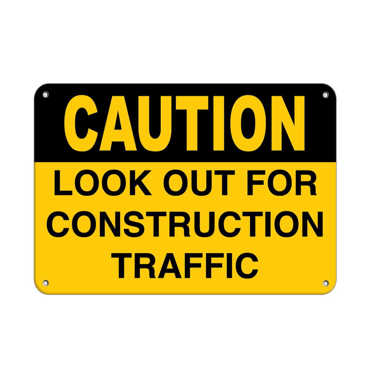 Vinyl Stickers - Caution - Look Out for Construction Traffic Safety ...