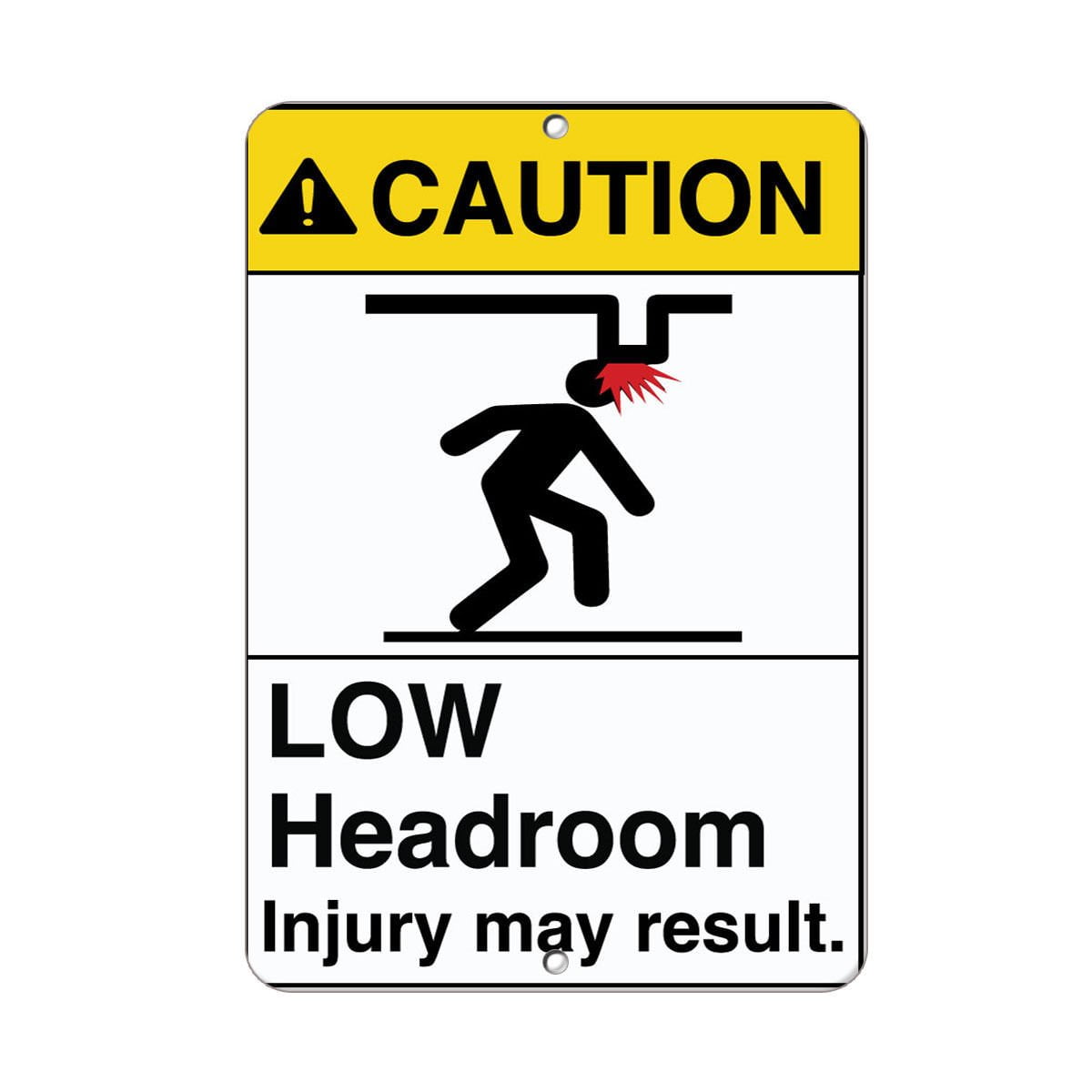 Vinyl Stickers - Caution - Low Headroom Injury May Result. Style 2 ...