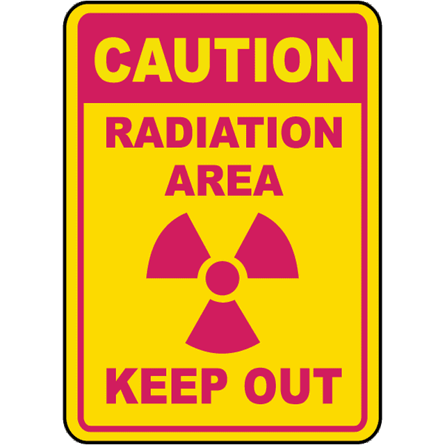Vinyl Stickers - Caution Radiation Area Keep Out Sign - Safety and ...