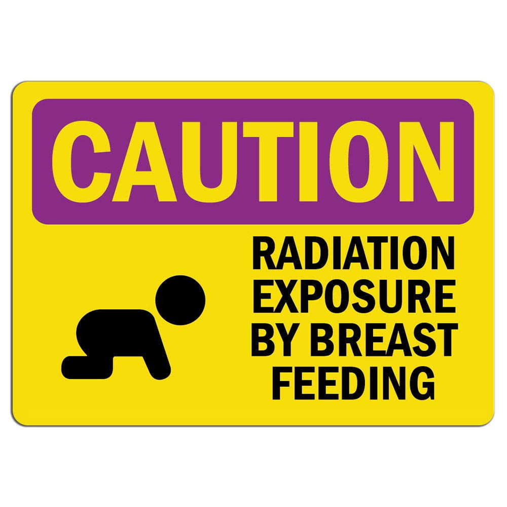 Vinyl Stickers - Caution Radiation Sign - Radiation Exposure by Breast ...