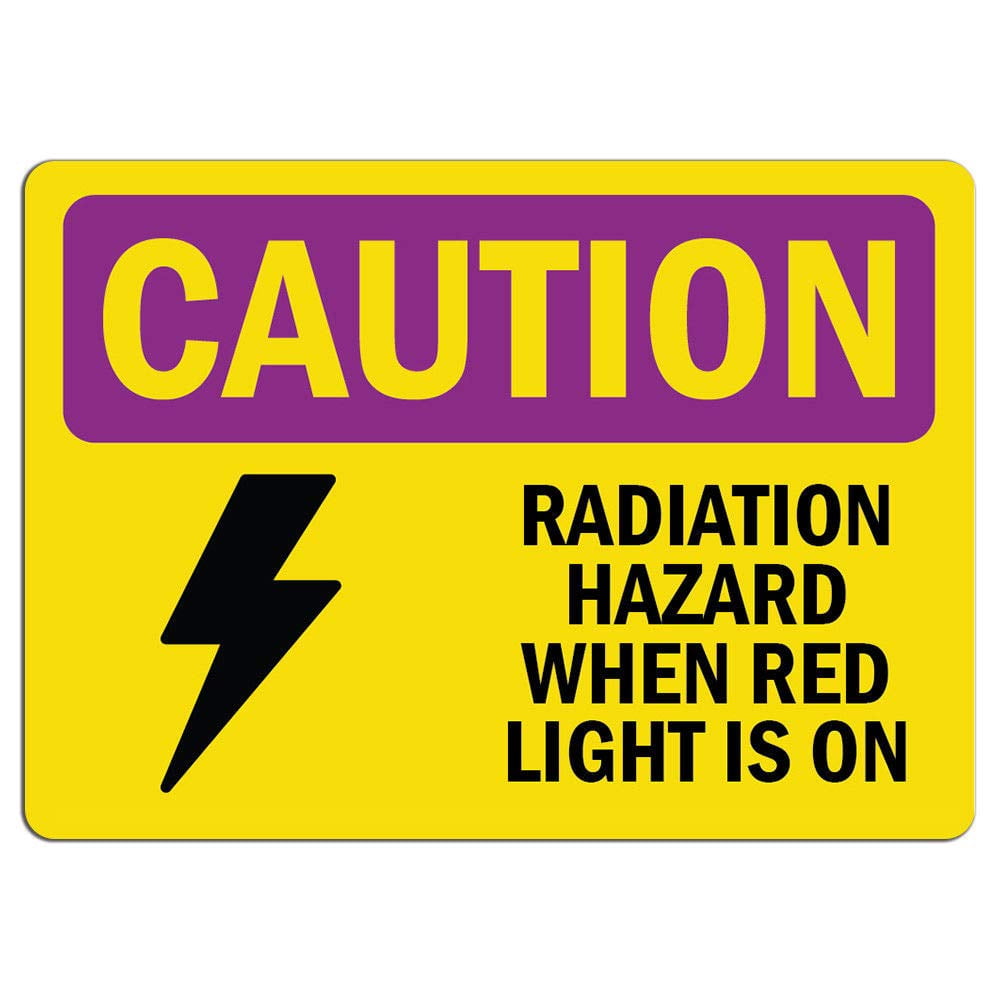 Vinyl Stickers - Caution Radiation Sign - Radiation Hazard When Red ...