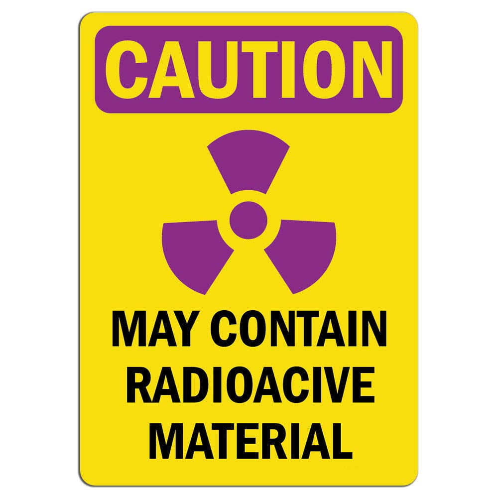 Vinyl Stickers - Caution Radiation Sign - May Contain Radioactive ...