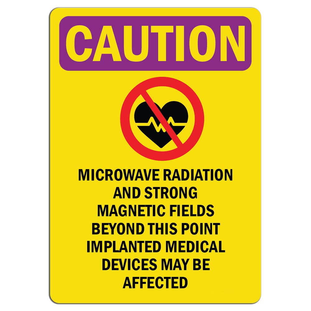 Vinyl Stickers - Caution Radiation Sign - Microwave Radiation and ...