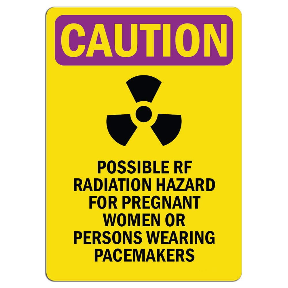 Vinyl Stickers - Caution Radiation Sign - Possible RF Radiation Hazard ...