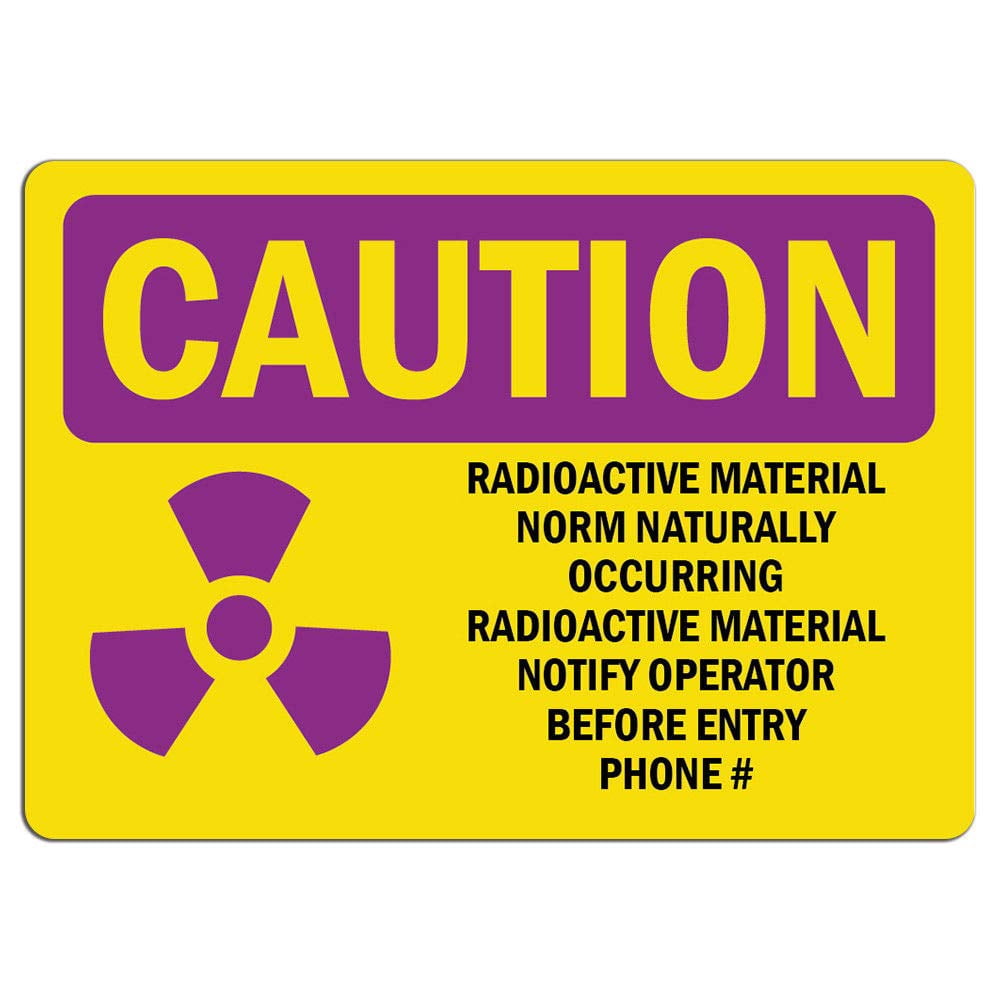 Vinyl Stickers - Caution Radiation Sign - Radioactive Material Norm ...