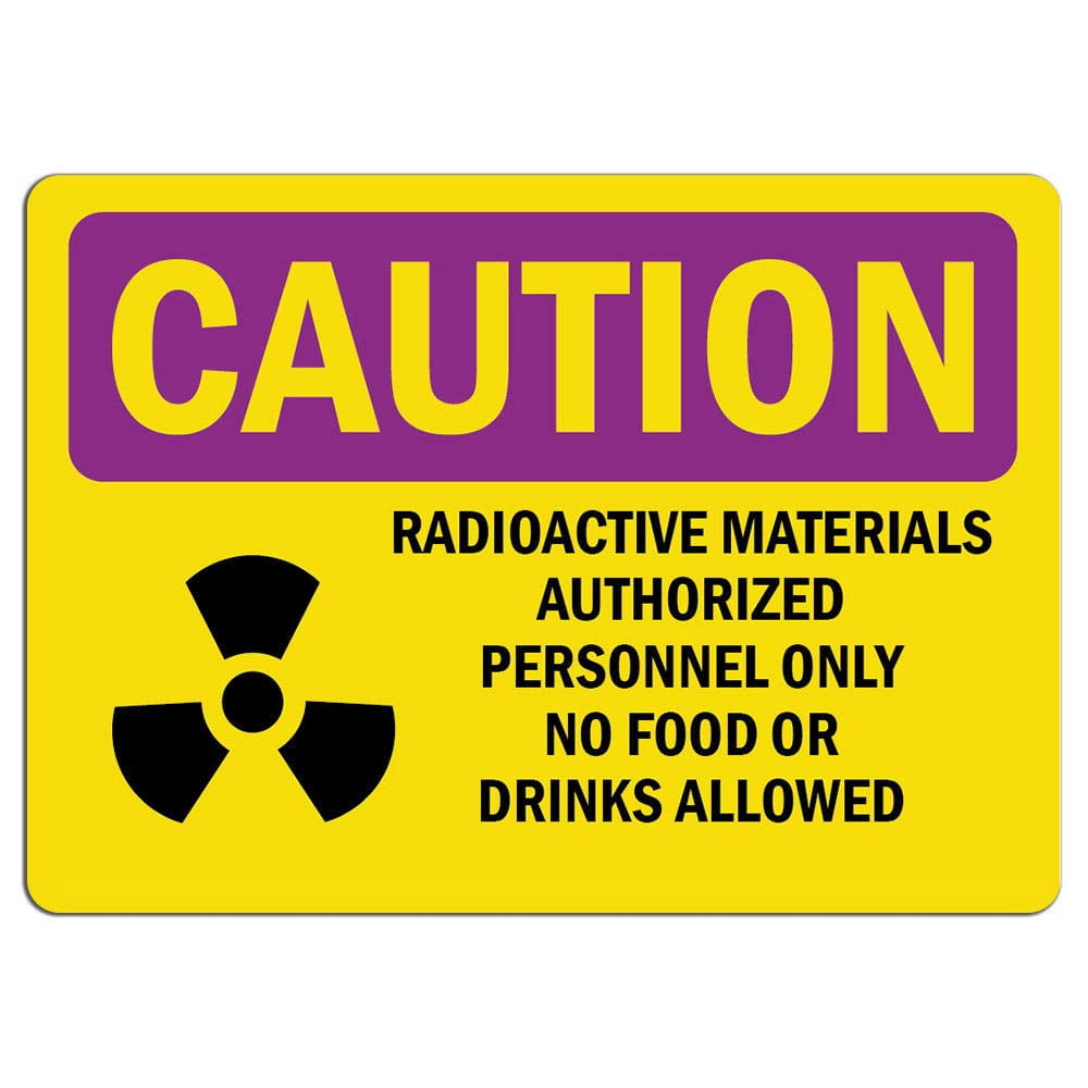 Vinyl Stickers - Caution Radiation Sign - Radioactive Materials ...