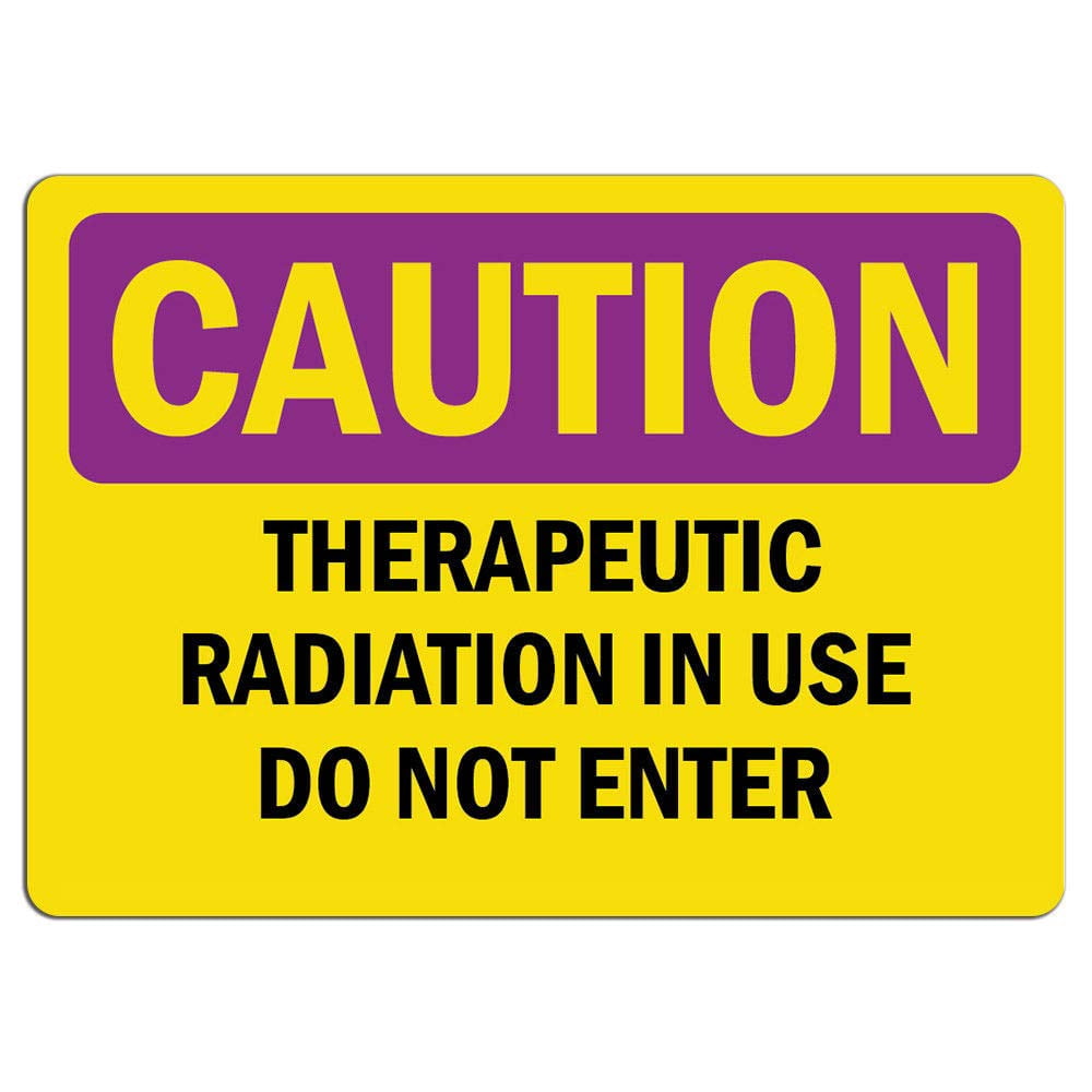 Vinyl Stickers - Caution Radiation Sign - Therapeutic Radiation in Use ...