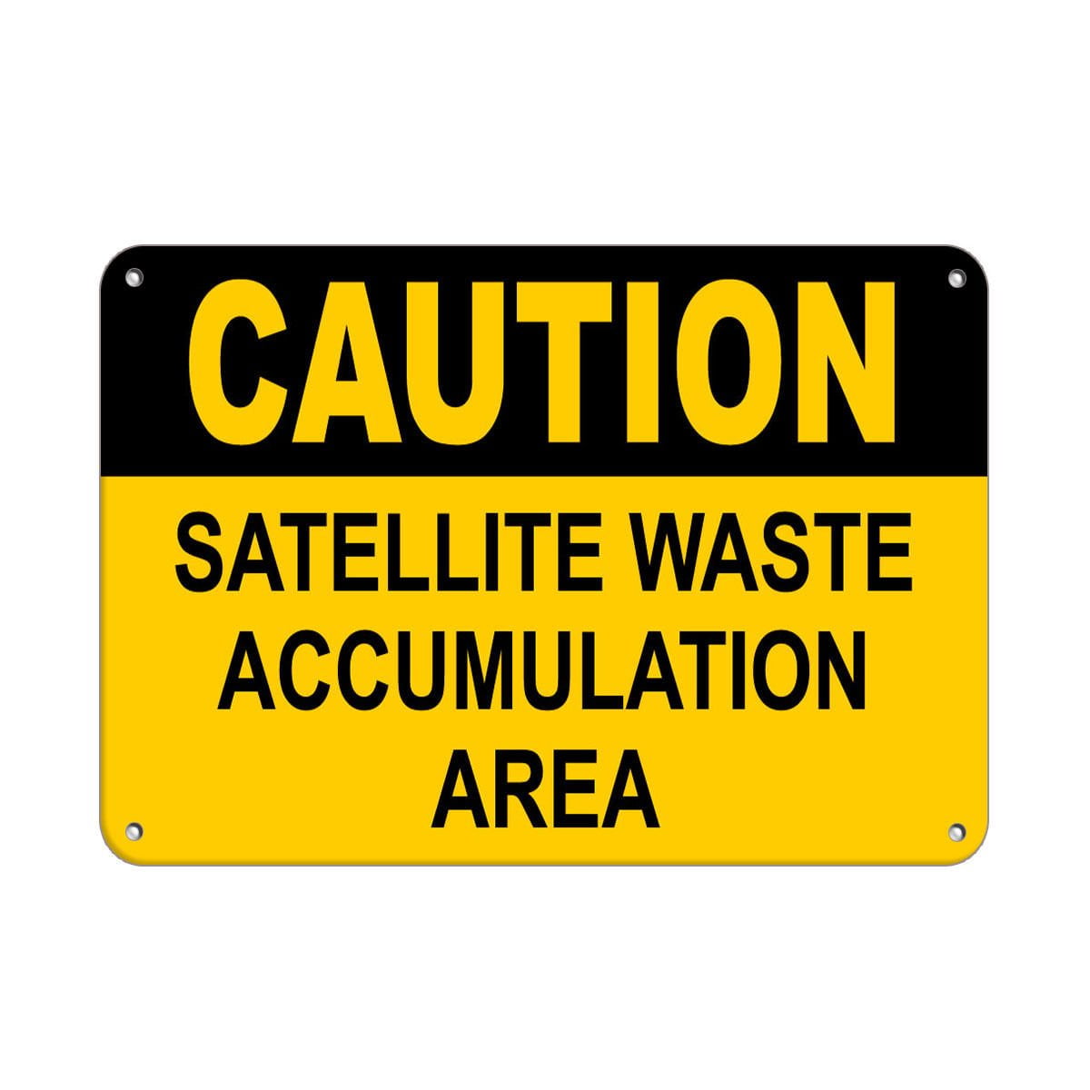 Vinyl Stickers - Caution - Satellite Waste Accumulation Area - Safety ...