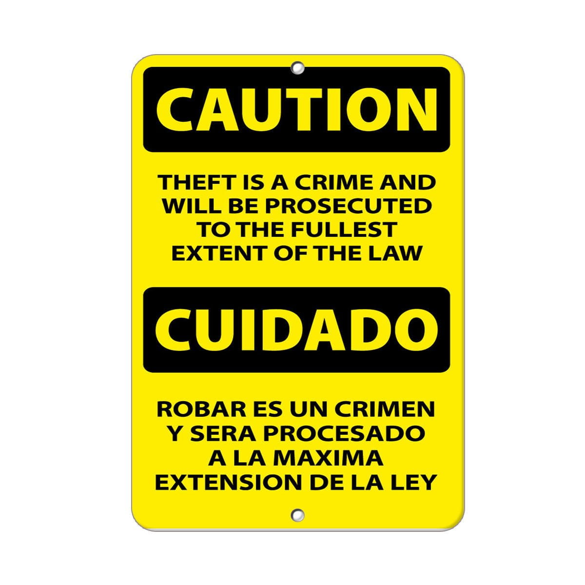 Vinyl Stickers - Caution - Theft is A Crime and Will Be Prosecuted ...