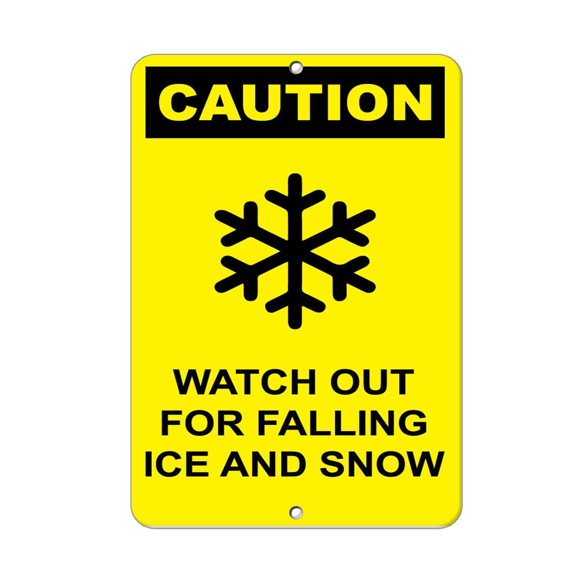 Vinyl Stickers - Caution - Watch Out for Falling Ice & Snow Style 2 ...