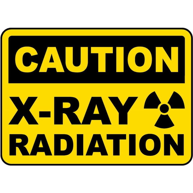 Vinyl Stickers - Caution X-Ray Radiation Sign - Safety and Warning ...