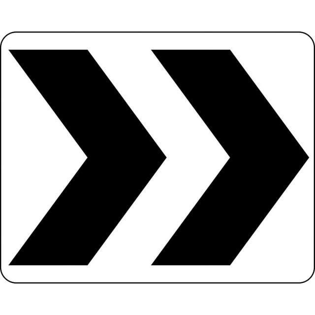 Vinyl Stickers - Chevron Roundabout Directional - Safety and Warning ...