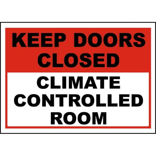 Vinyl Stickers - Climate Controlled Room Sign - Safety and Warning ...