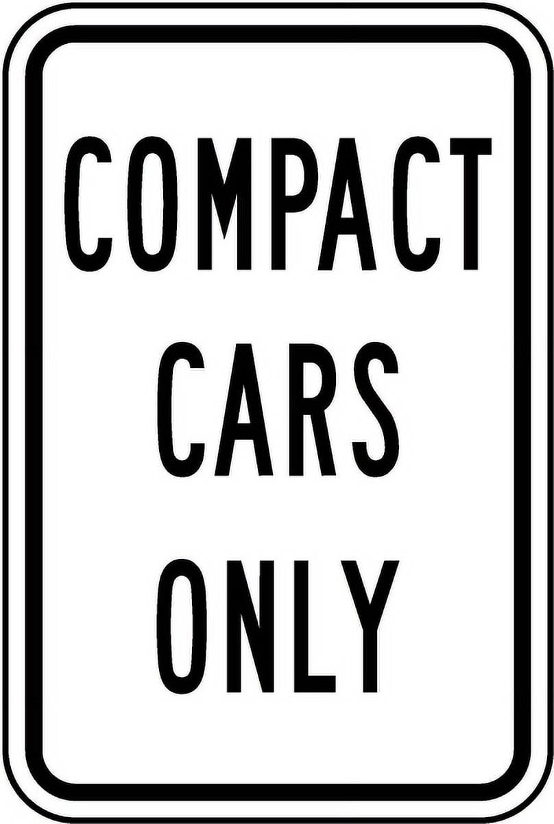 Vinyl Stickers - Compact Cars Only Sign - Safety and Warning Warehouse ...