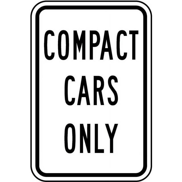 Vinyl Stickers - Compact Cars Only Sign - Safety and Warning Warehouse ...